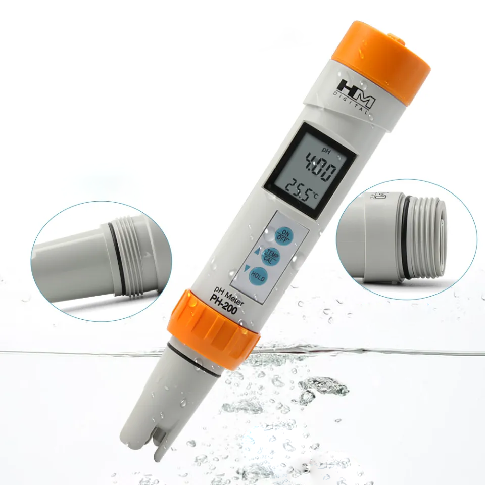 PH-200 Waterproof Professional Series pH/Temp Meter HM Digital – LABART