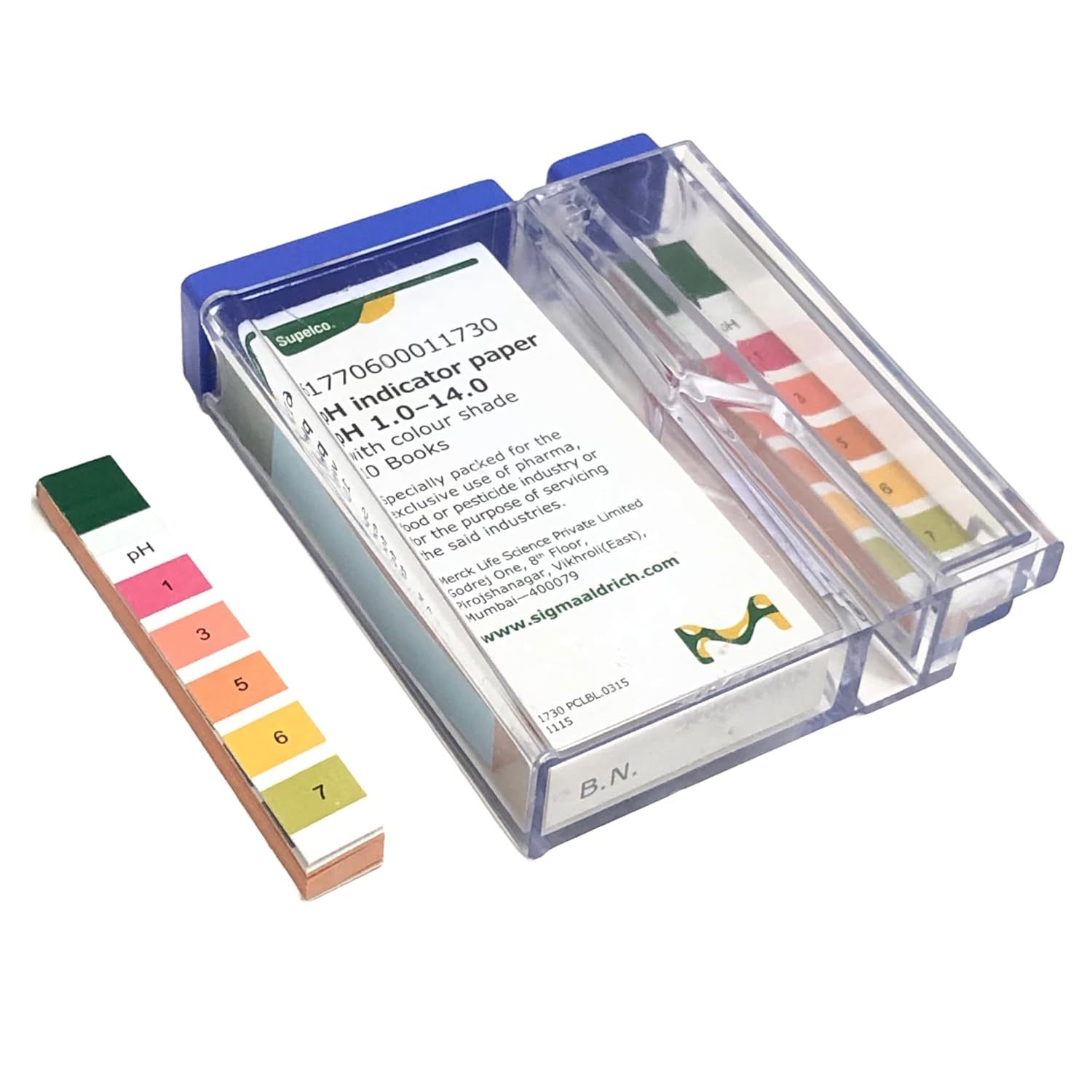 LABART MERCK pH Indicator Paper pH 1.0 to 14.0 (Pack of 10 Books)