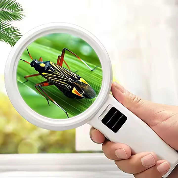 High-Power Led Magnifier Glass, with Light Large Distortion 30 Times H ...