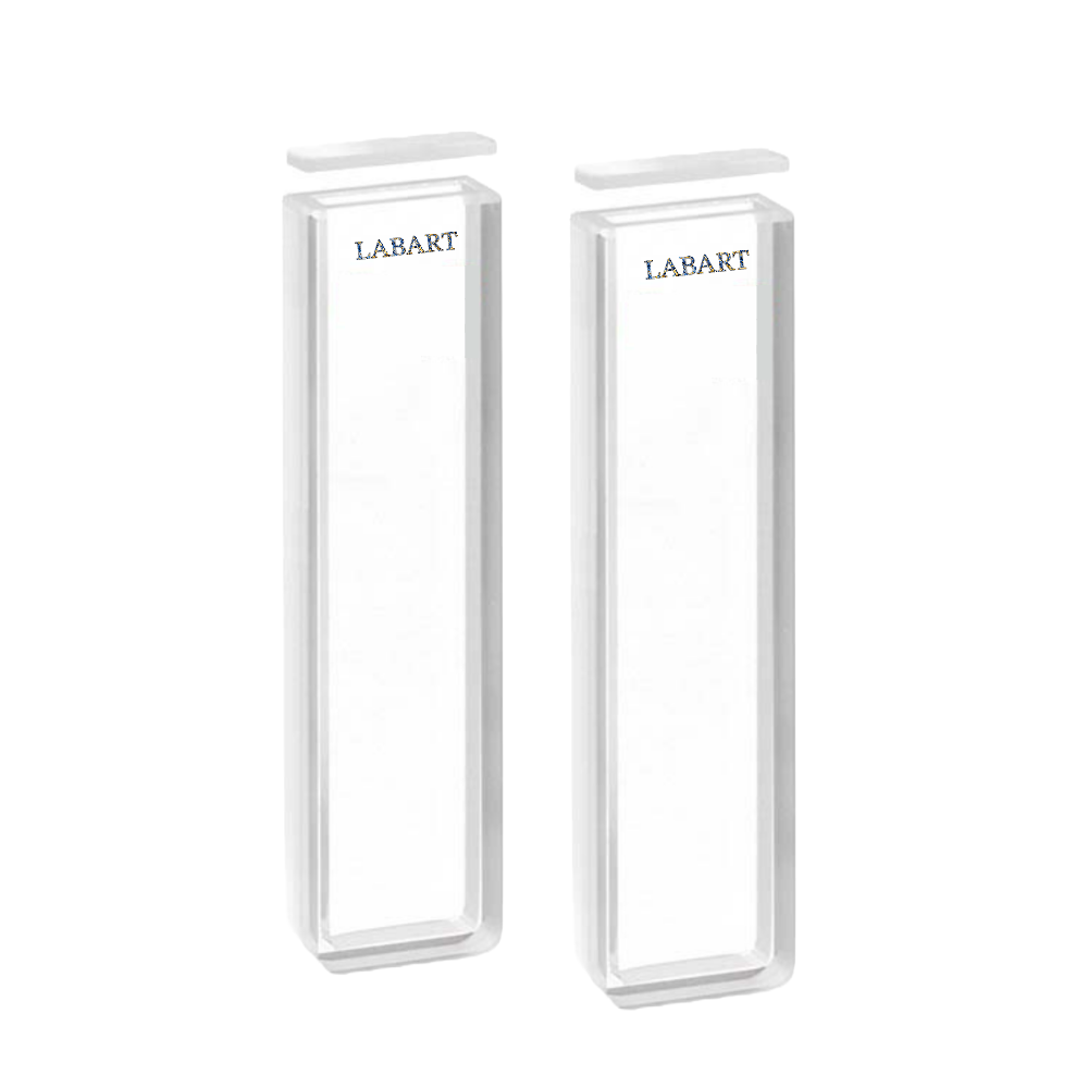 LABART™ Macro Quartz Cuvette (Pathlength: 1mm, Volume: 0.35ml with PTFE ...