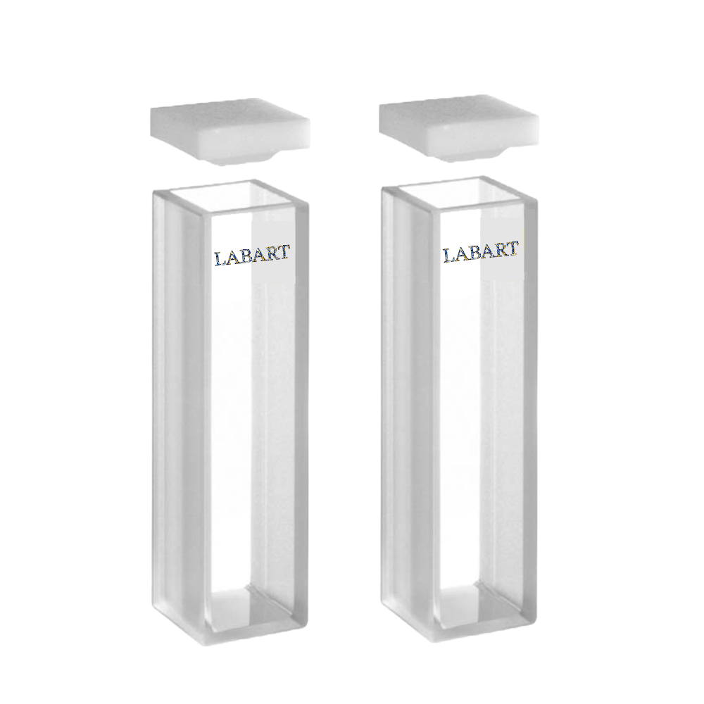 LABART™ 10mm Pathlength, 3.5ml Quartz Spectrophotometer Cuvette, 2 ...