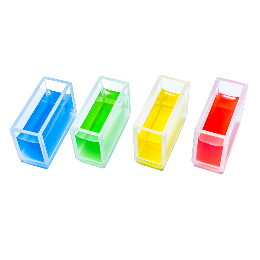 LABART™ 40mm Pathlength, 14ml Quartz Spectrophotometer Cuvette, 2 Wind