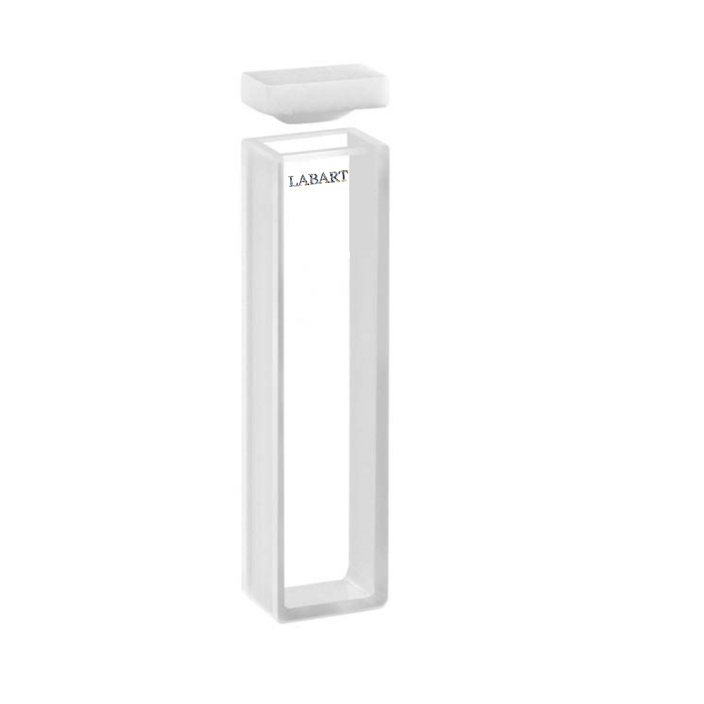 LABART™ 2mm Pathlength, 0.7ml Quartz Spectrophotometer Cuvette, 2 Wind