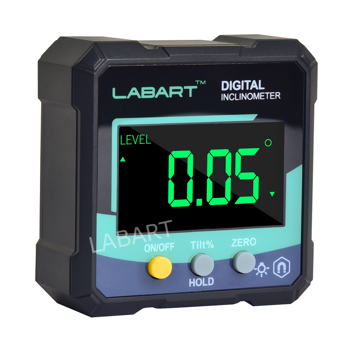 LABART Mini Digital Protractor with Magnetic Base Inclinometer Compact