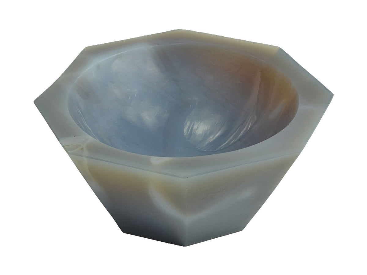 LABART Agate Stone Mortar and Pestle Set (Grey)